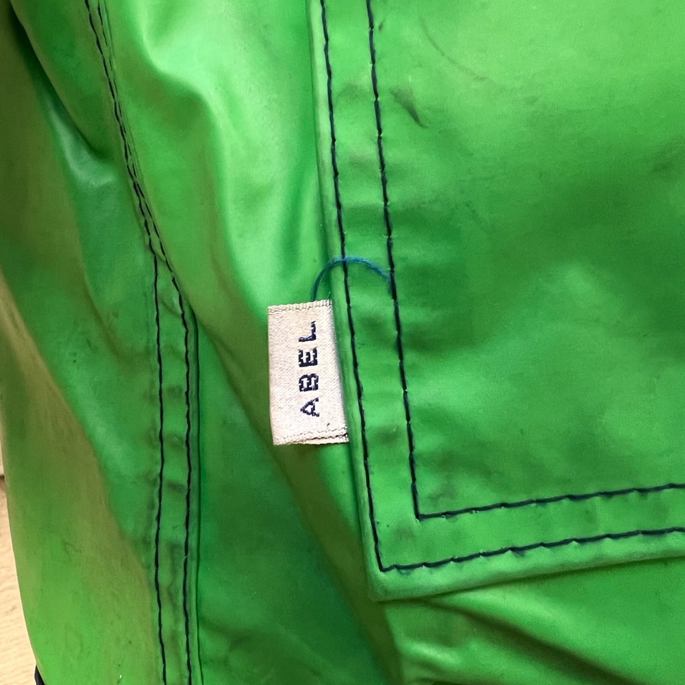 Vintage Apple Green Raincoat - Gem